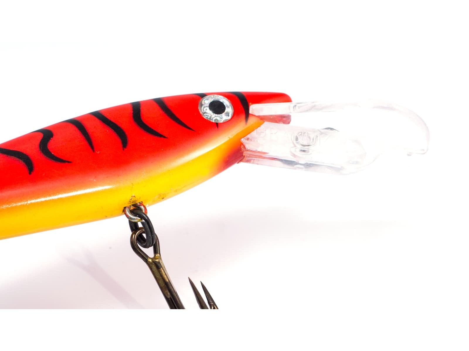 Hot Orange Tiger Painted Deep Runner von Grandma Lures www.koefi.at