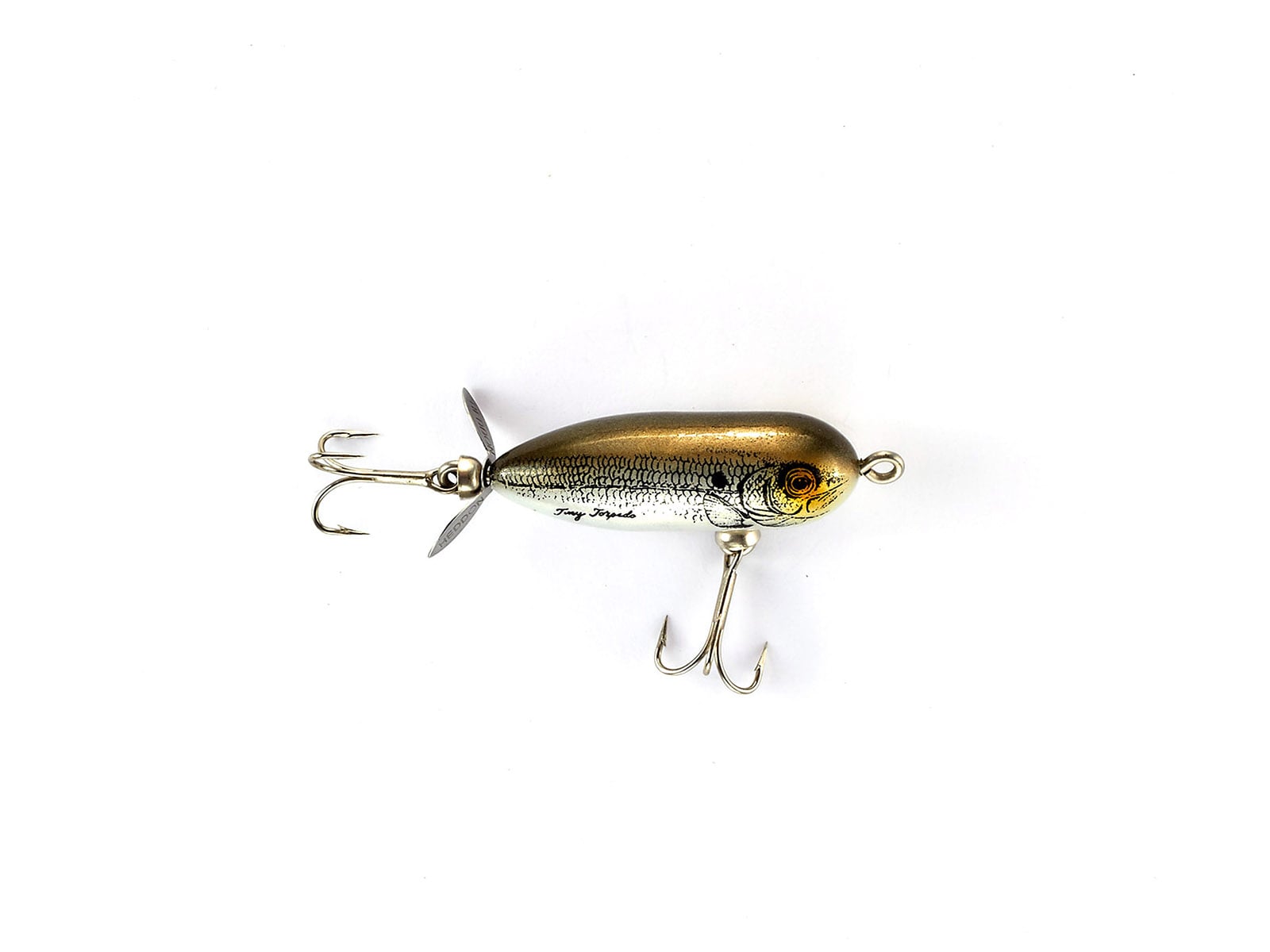 Tiny Torpedo Gold Finish von Heddon Lures www.koefi.at