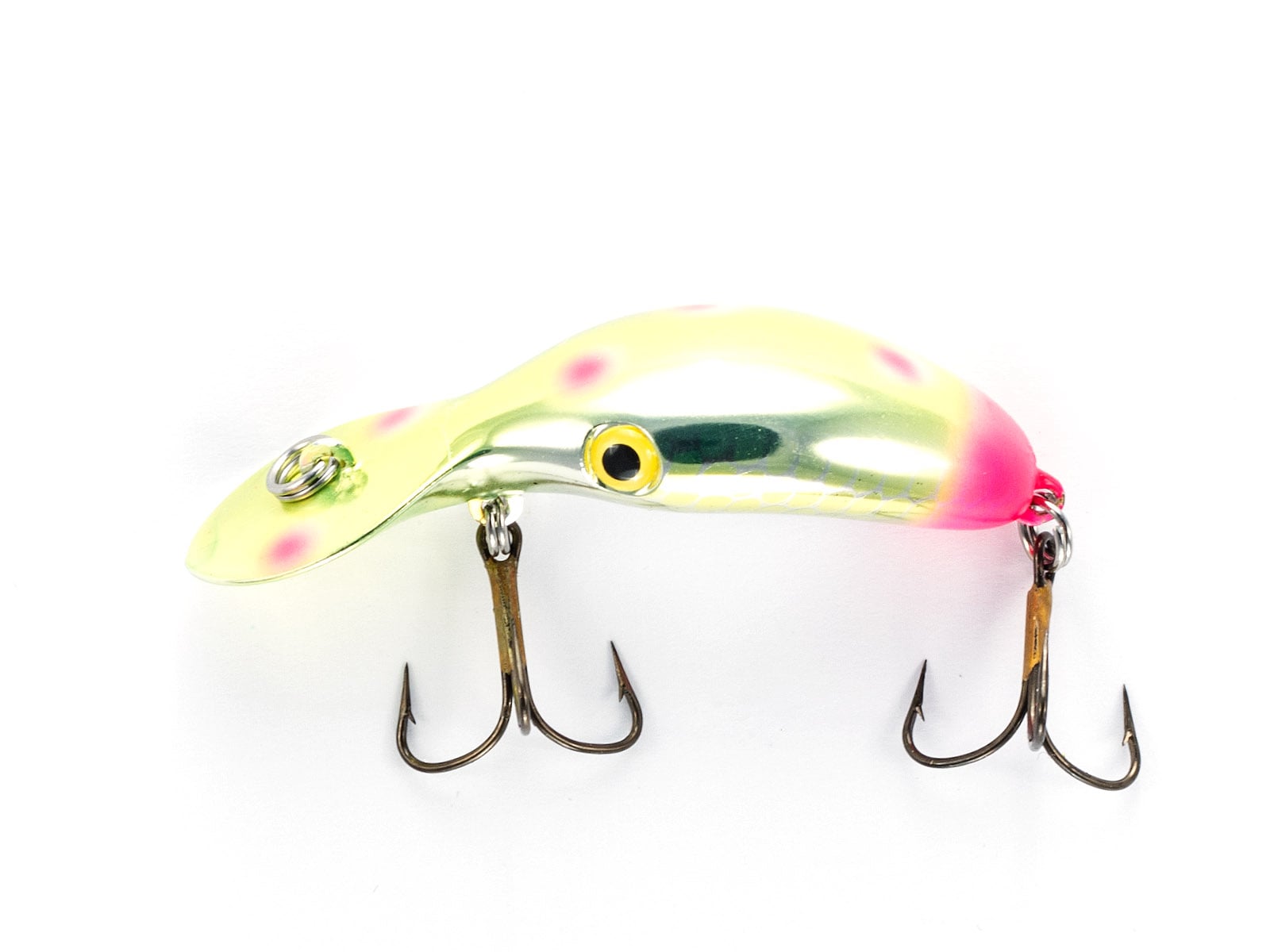 River Rocker Pink/Yellow Dots 8 cm von Lindy www.koefi.at